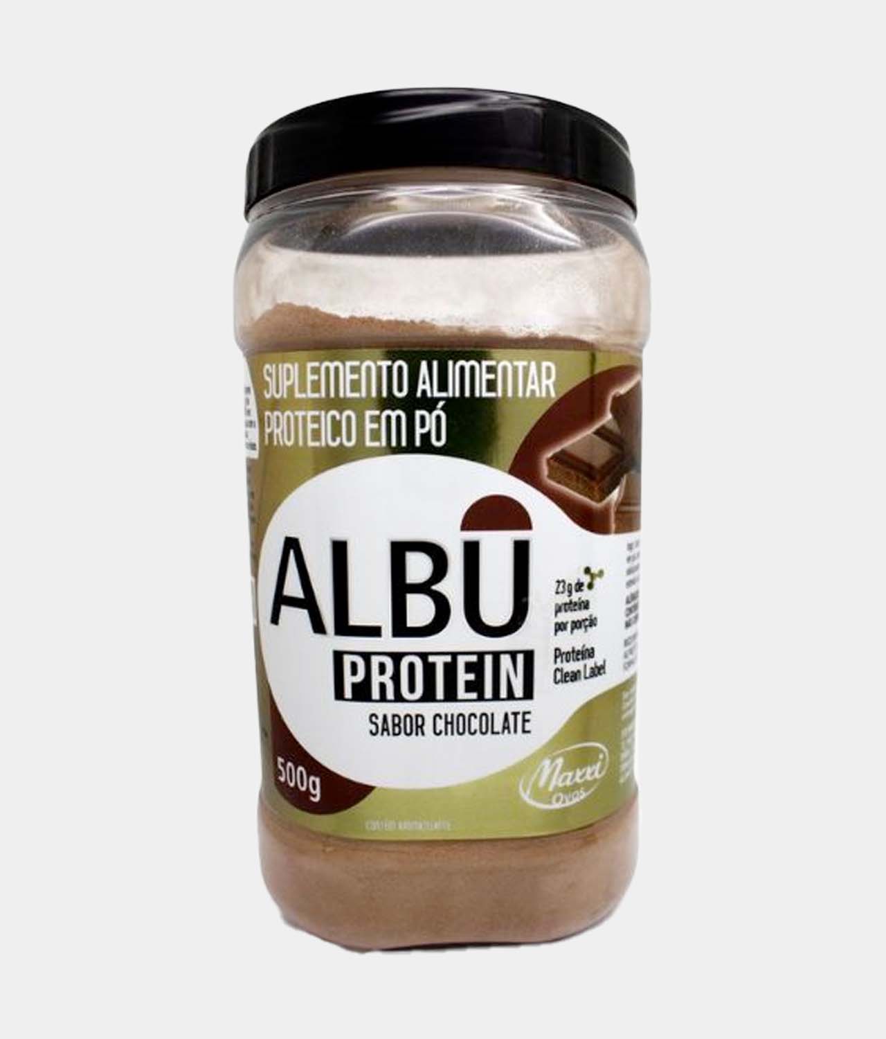 Albu Protein 500g - sabor chocolate - MaxxiOvos